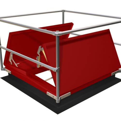 Roof Edge Railings | Rooftop Hatch Railings | Fall Protection | Line ...